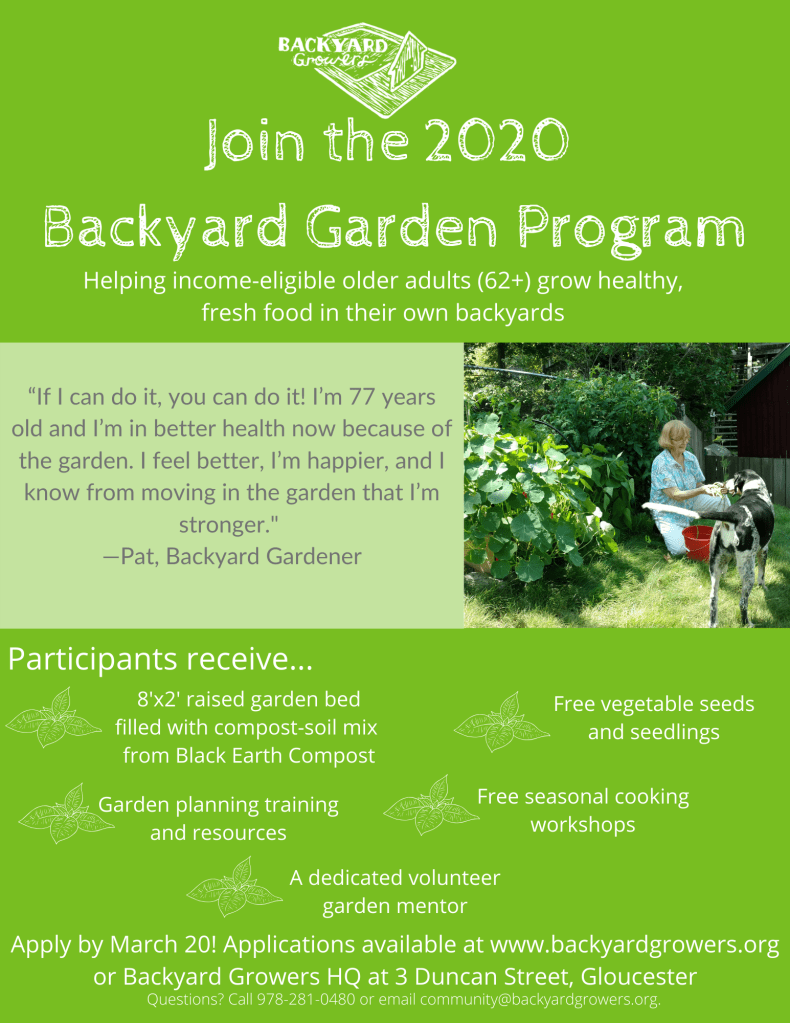 Join the 2020 Backyard Garden Program | Cape Ann Community
