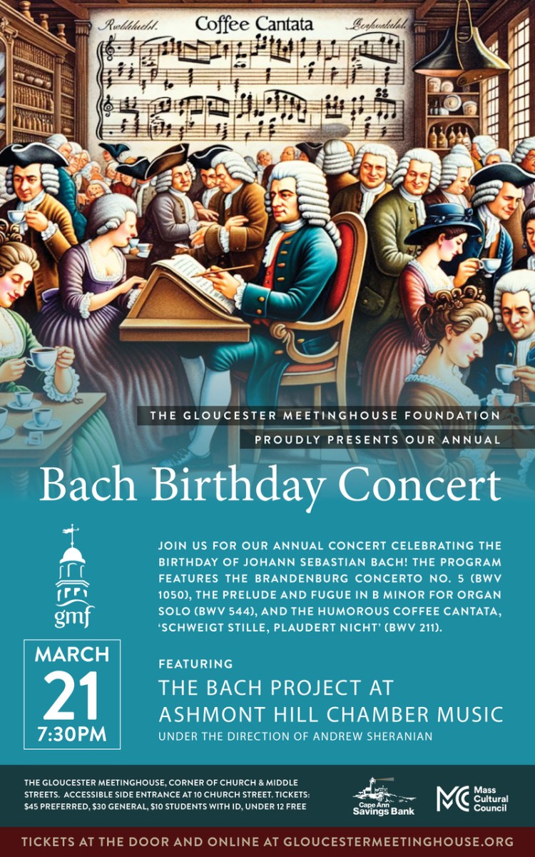 BACH BIRTHDAY CONCERT IN THE MEETINGHOUSE, MARCH 21ST! | Cape Ann Community